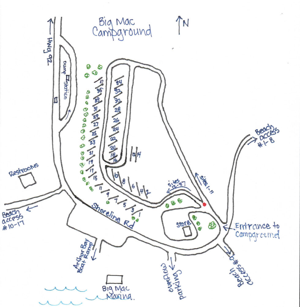 Big Mac Campground | Full service campground, located at Arthur Bay ...